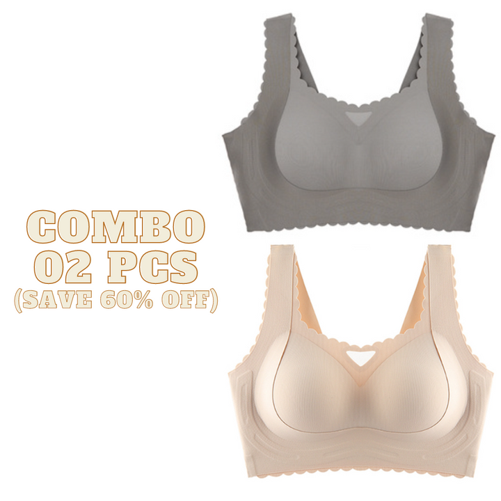Sweet Smooth - Scalloped Design Natural Uplift Bra – Shop Sweet Curves
